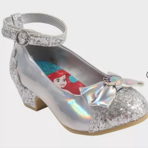 Disney | Shoes | Toddler Girls Disney Princess Ballet Flats Silver Nwt ...